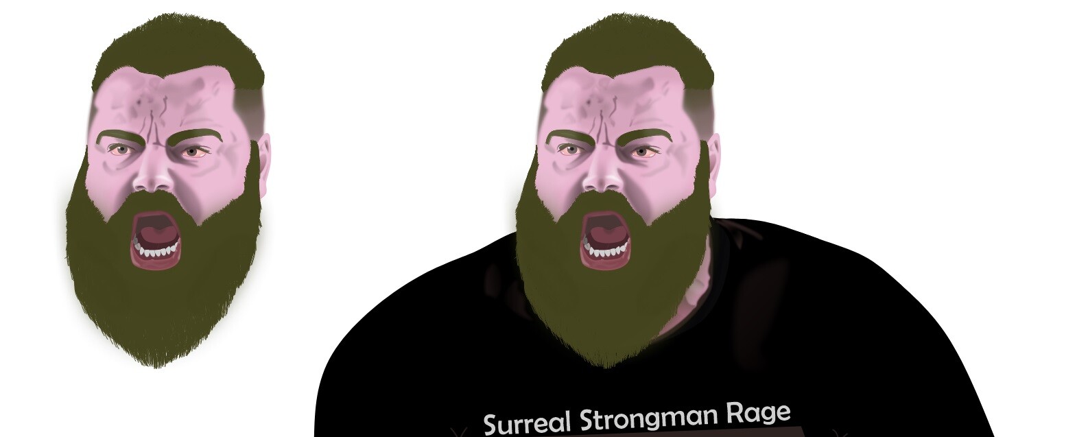 ArtStation - SURREAL STRONGMAN RAGE
