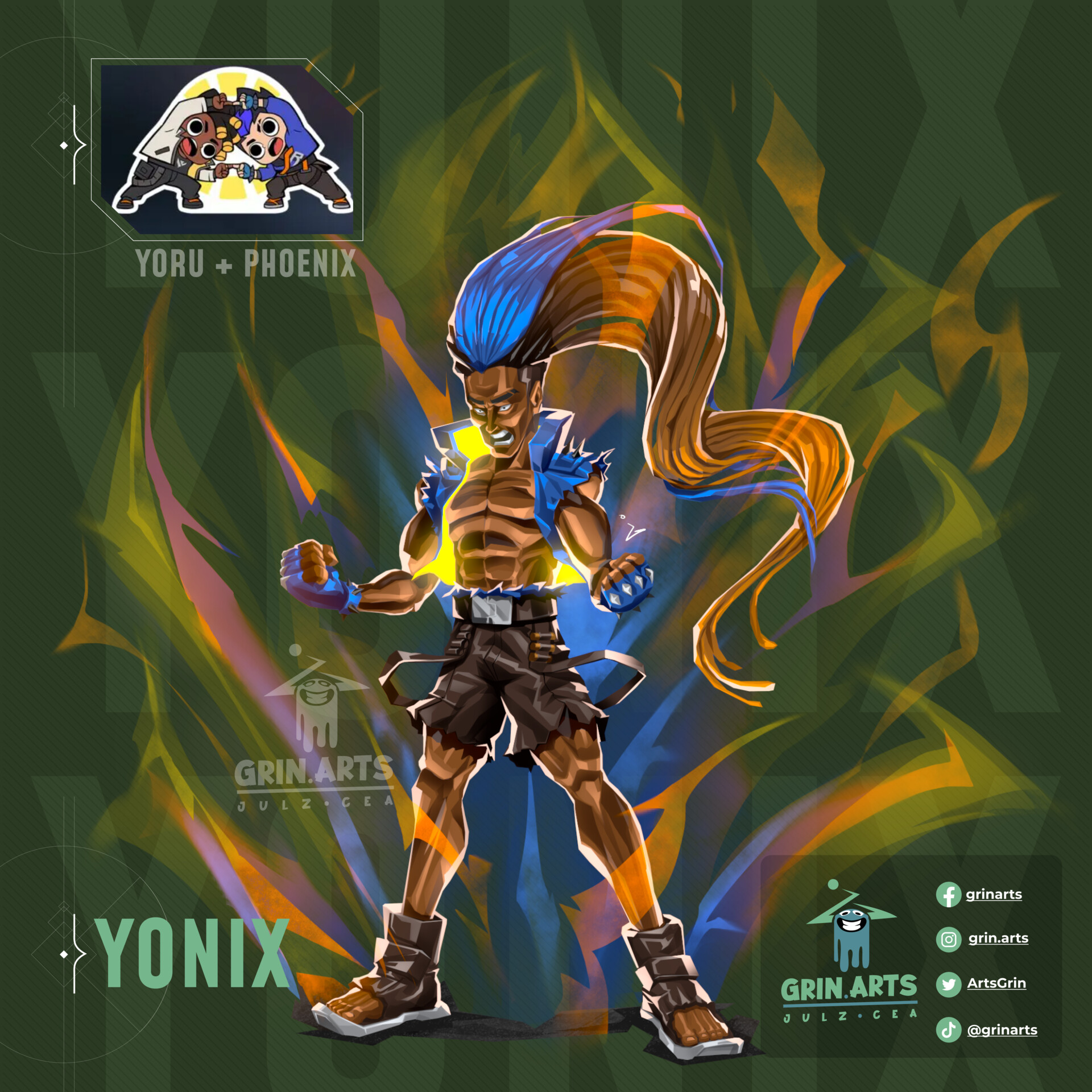 ArtStation - YONIX - Yoru and Phoenix Fusion