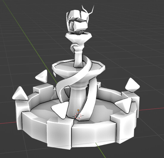 ArtStation - Untextured Fountain
