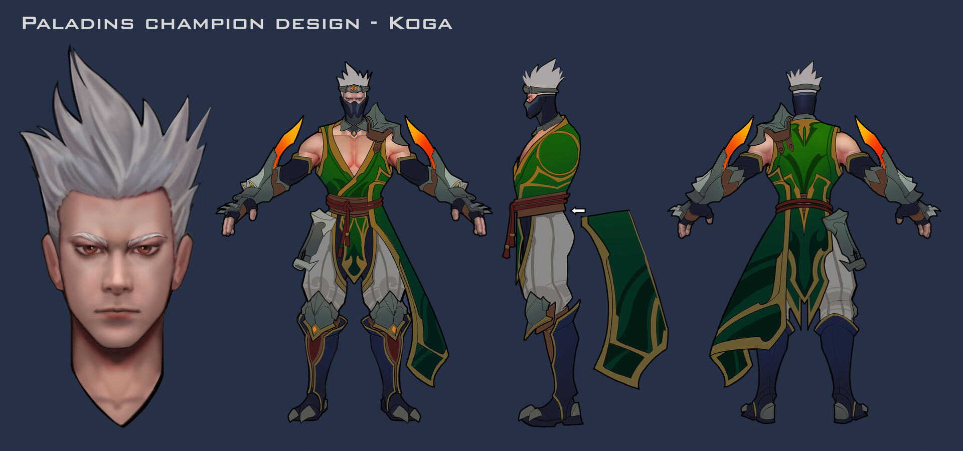 ArtStation - Paladins Champion Koga concept