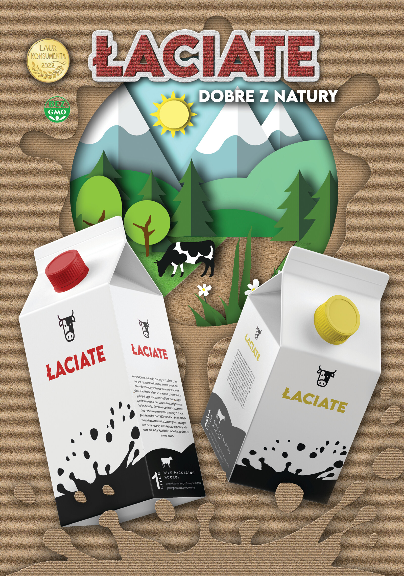 ArtStation - redesigned milk company poster