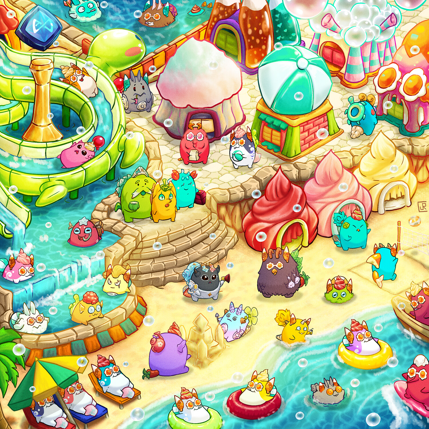 ArtStation - Axie Summer Art