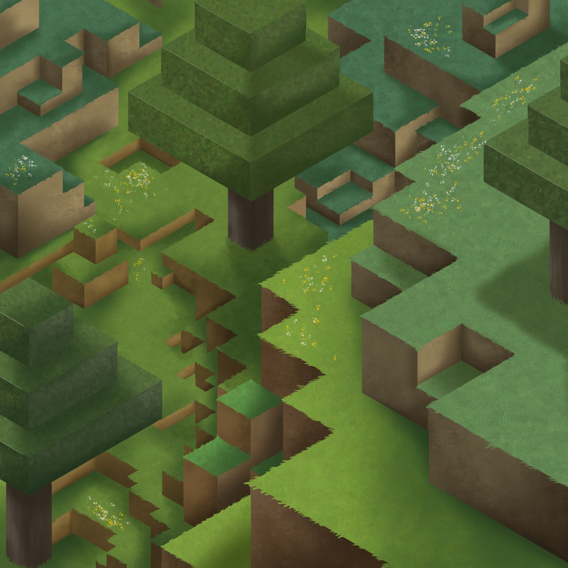 ArtStation - Minecraft biomes