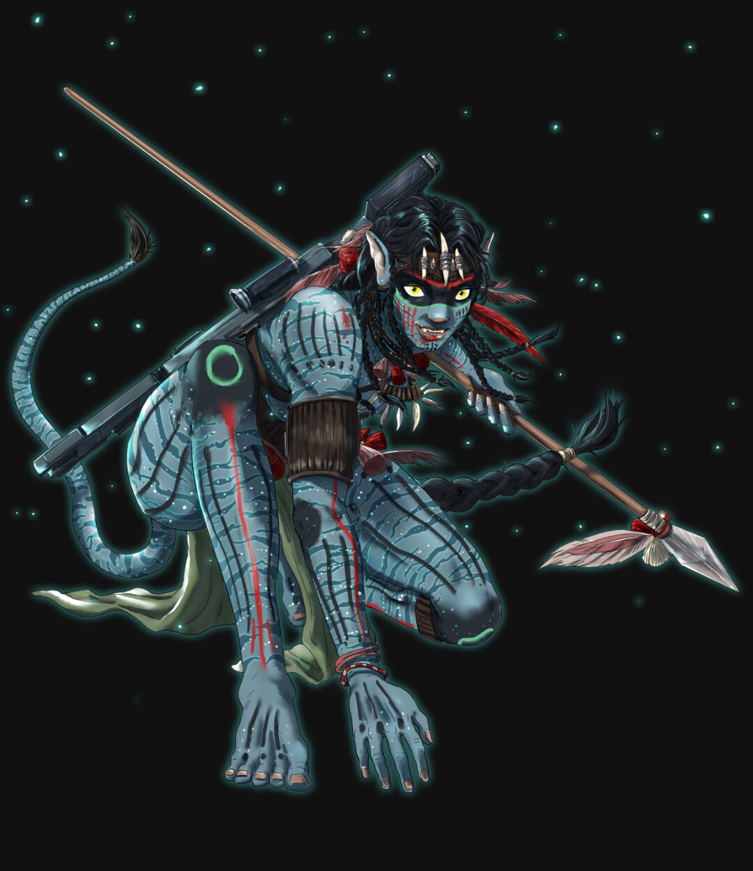 ArtStation - Tawal in action open for commision