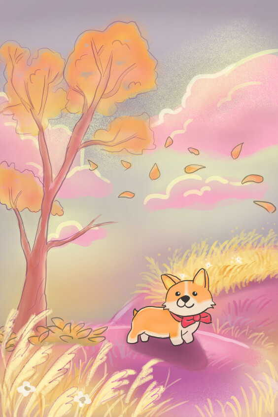 ArtStation - Cute Corgi