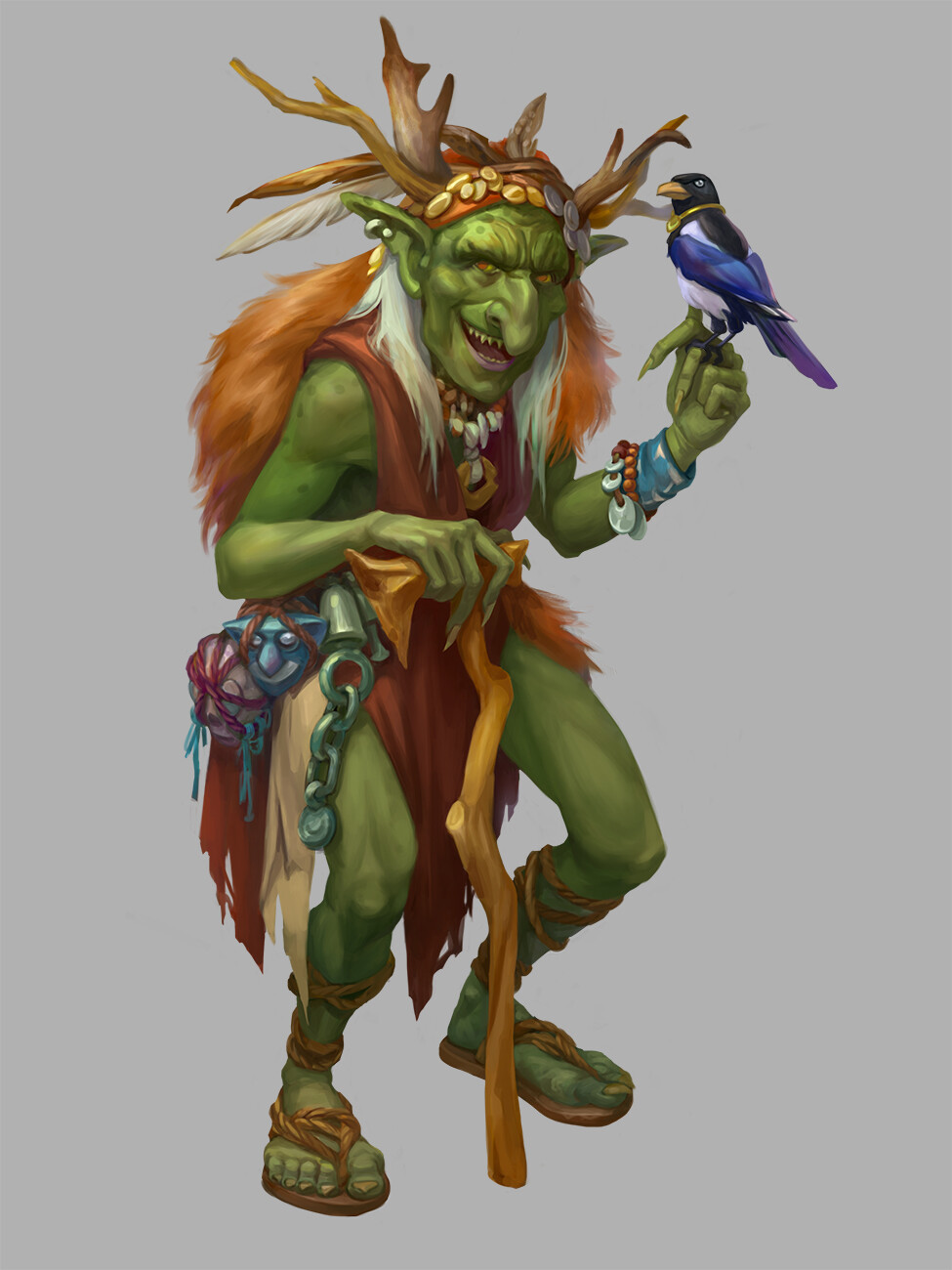 Goblin Shaman by Natalia L : r/characterart