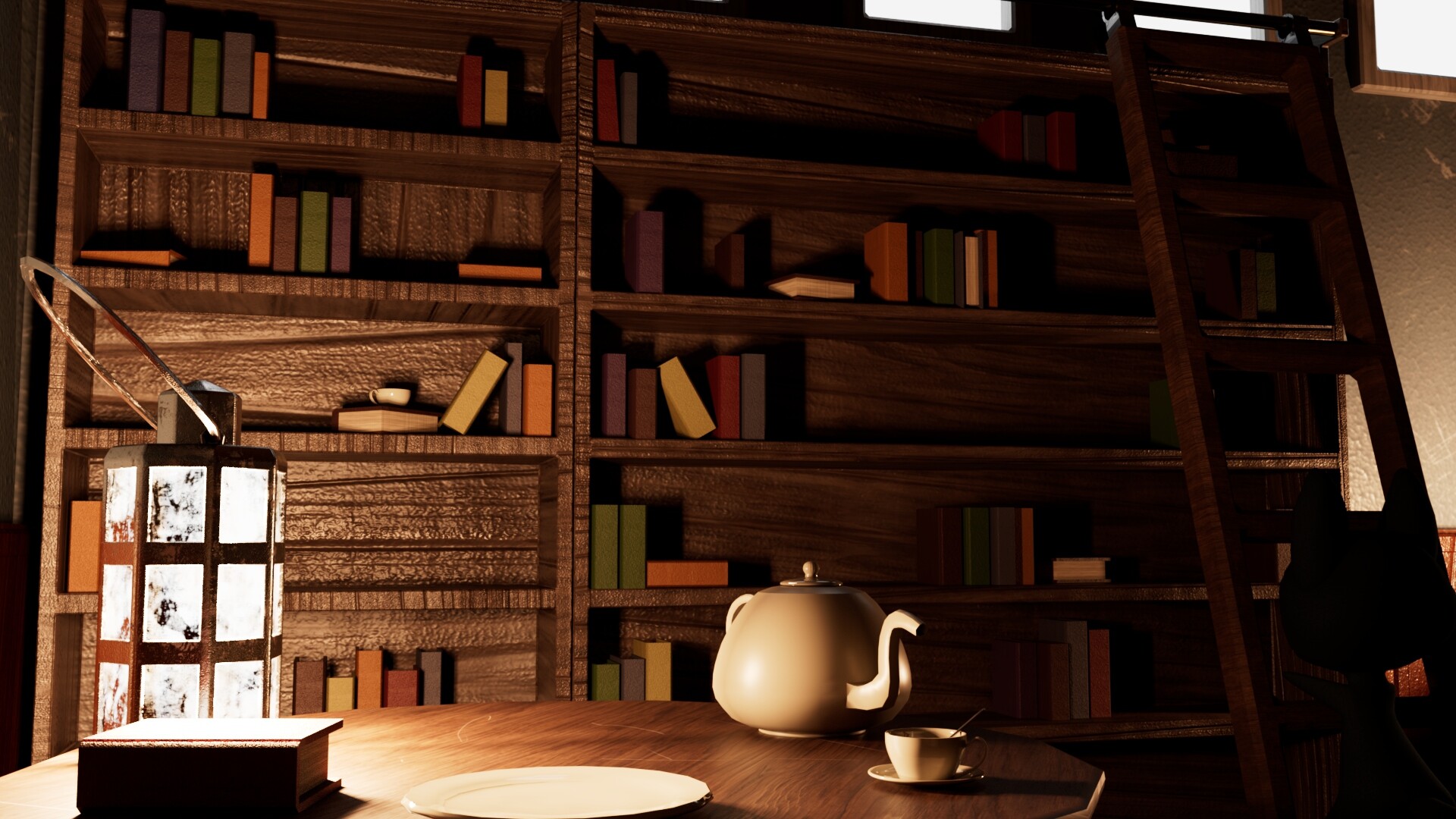 Lisa - 3D Diorama - Scene "Witch Library"