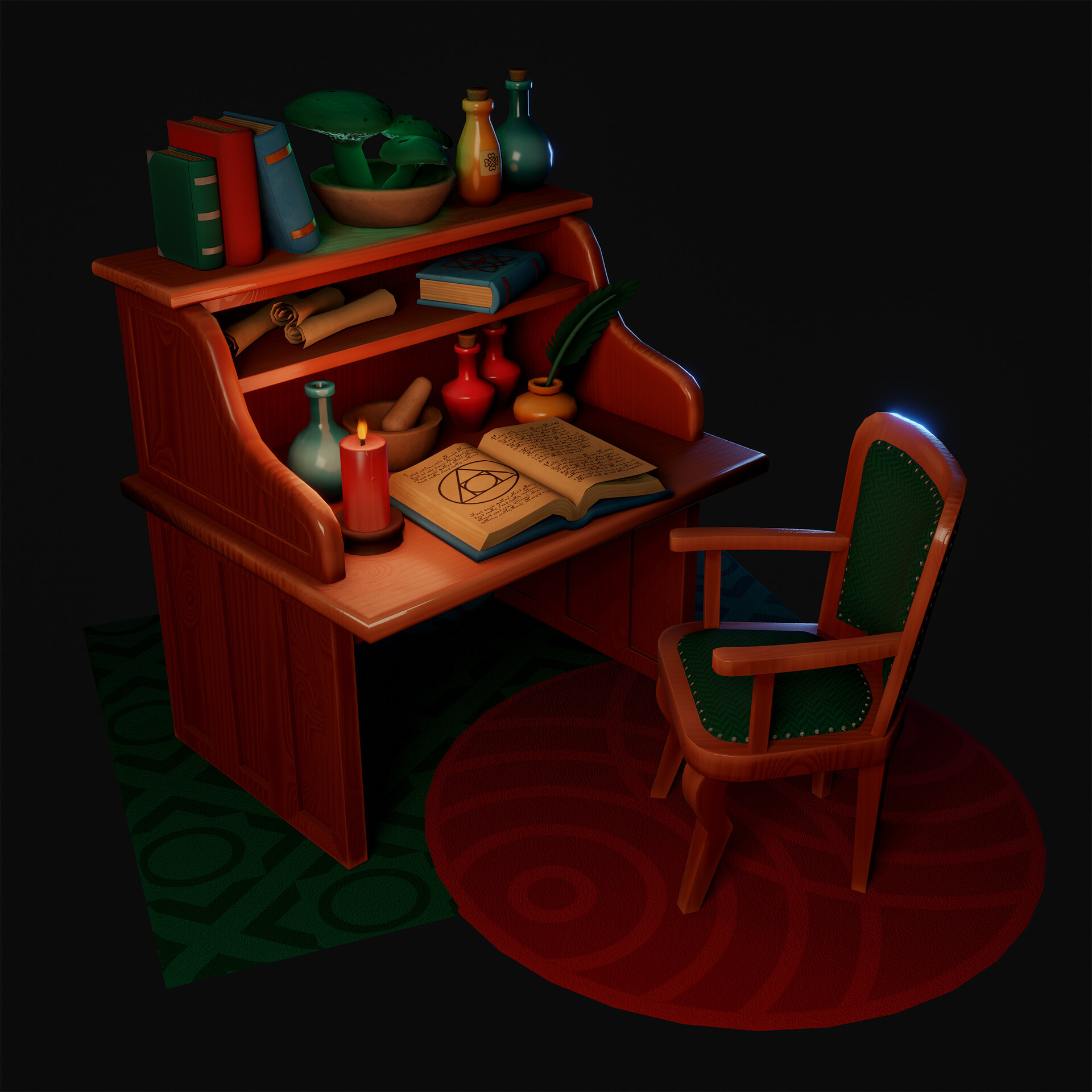 ArtStation - Alchemist's desk