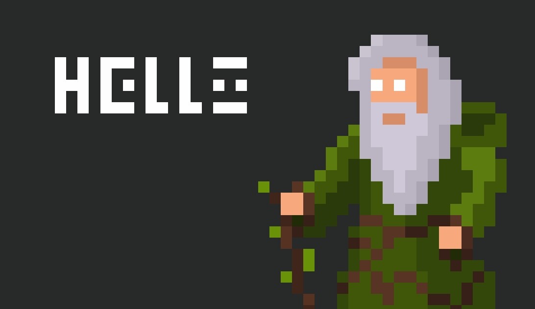 ArtStation - Друид 2д пиксель арт / Druid 2d pixel art