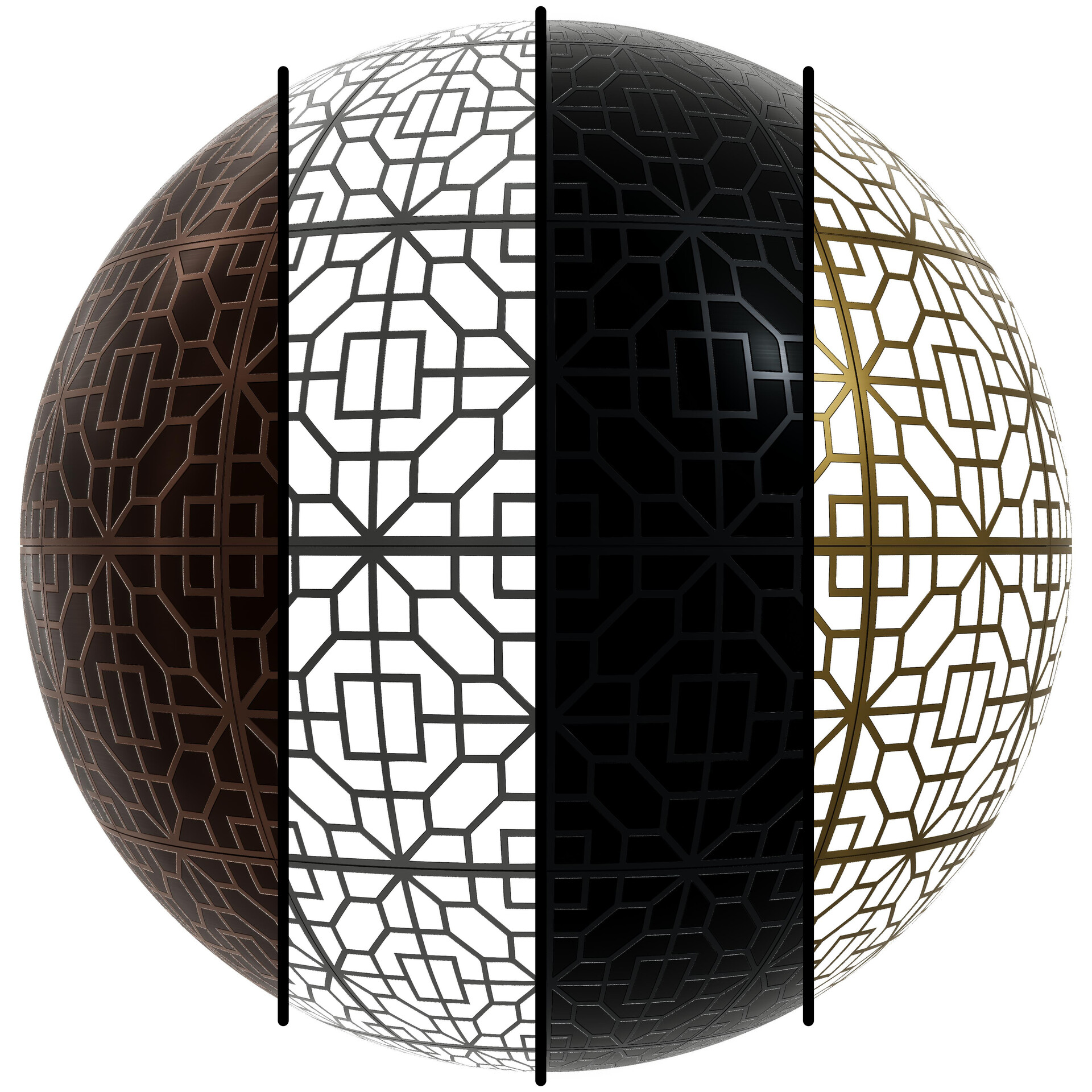 isandish - FB568 panel Metal Patterned steel | PBR | 4MAT | 4K