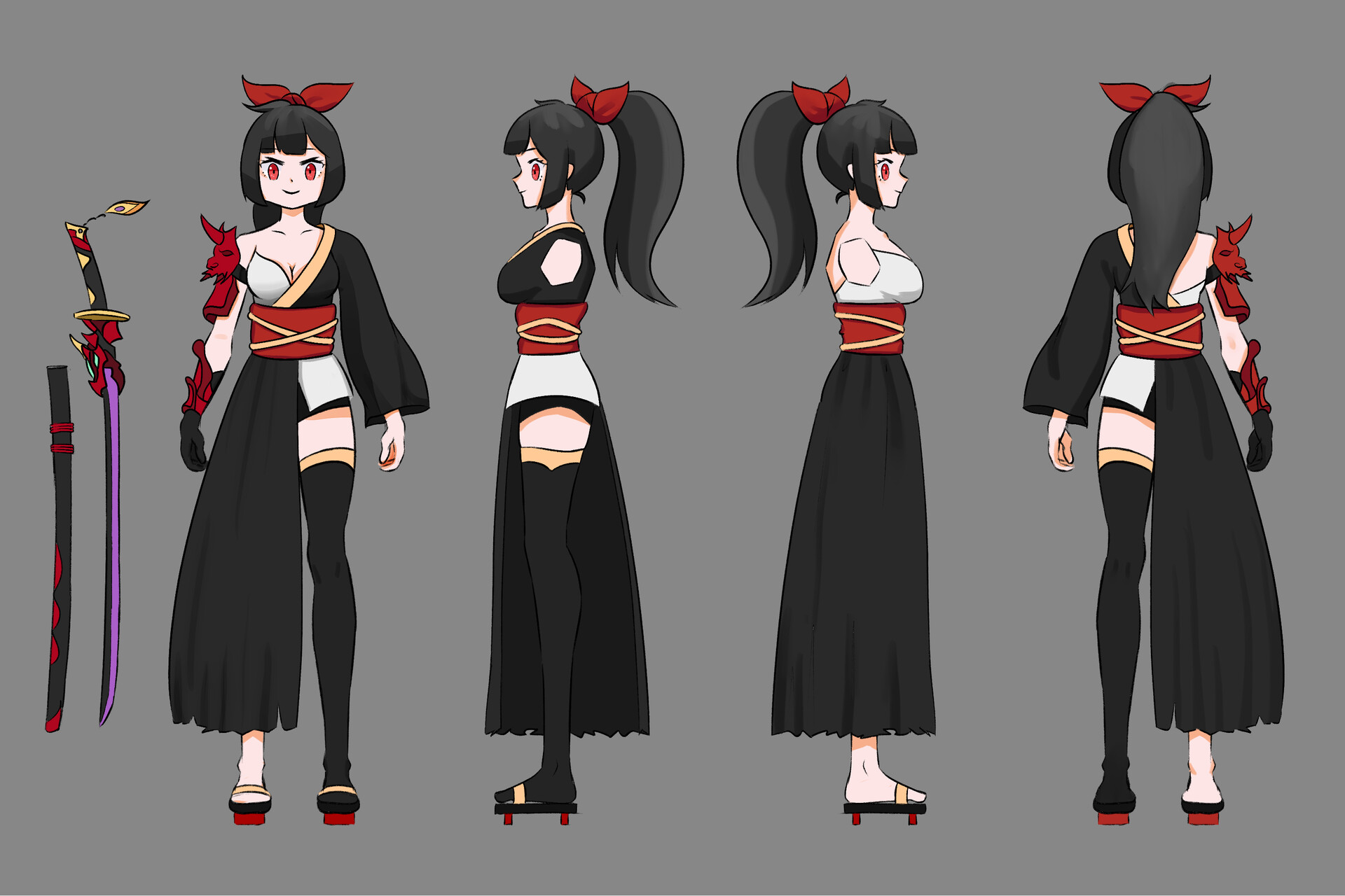 ArtStation - Samurai Girl Character Design