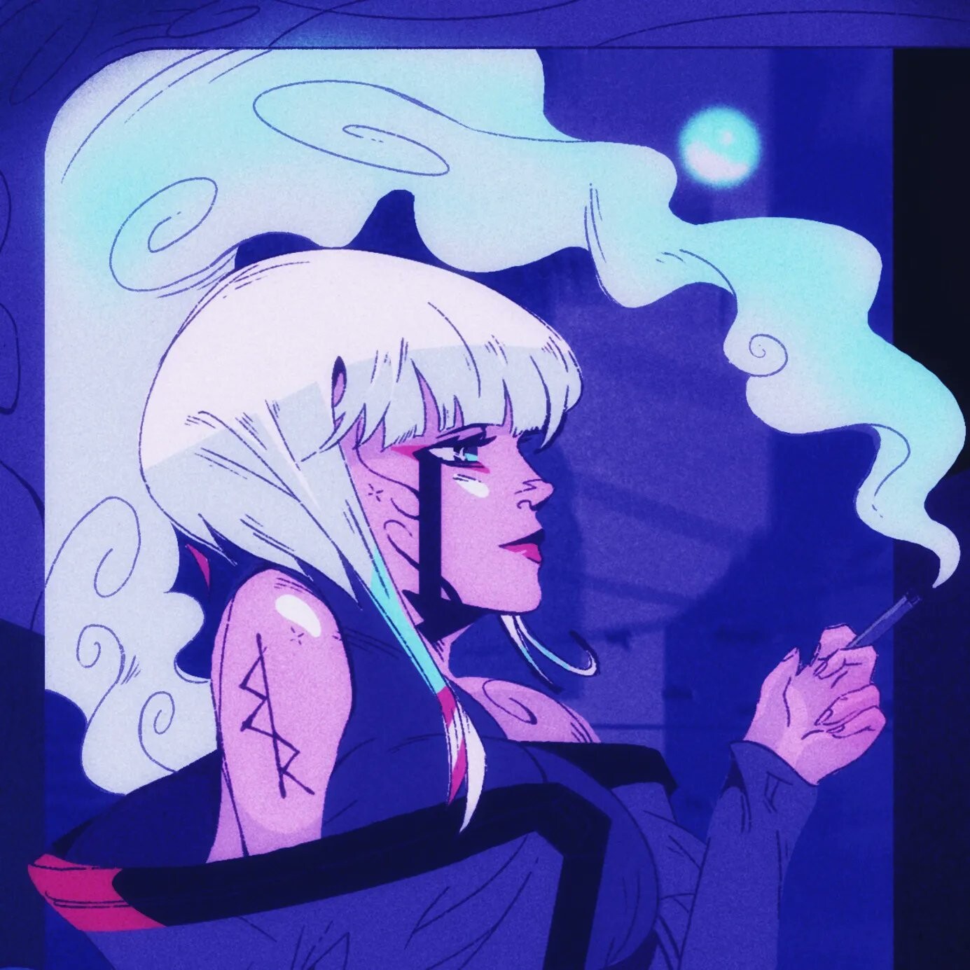 ArtStation - Lucy 🌕 Fan art of Lucy from Cyberpunk: Edgerunner! One of ...