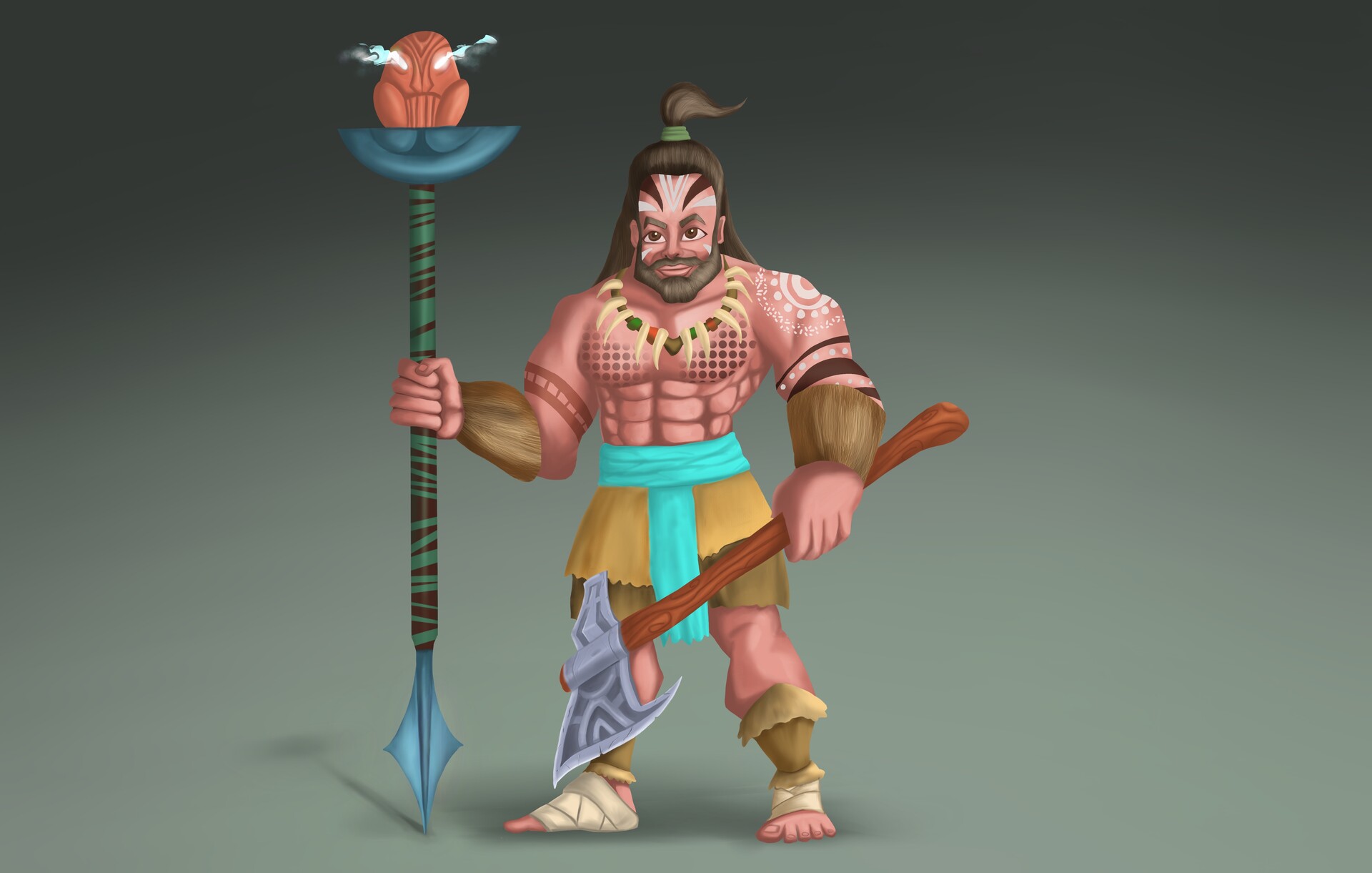 ArtStation - Tribal character concept