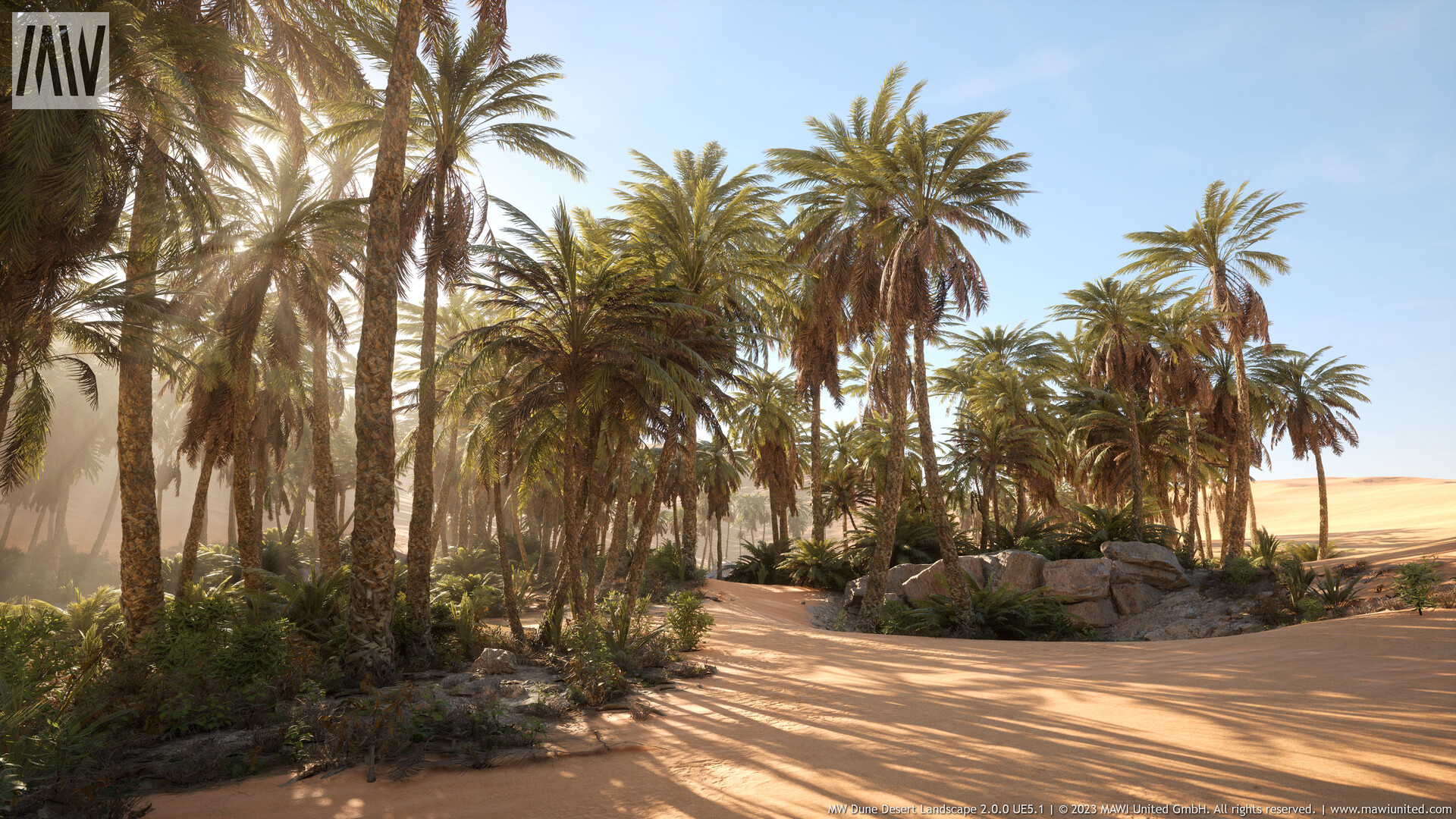 MAWI United - UE5.1 Dune Desert Landscape Nanite