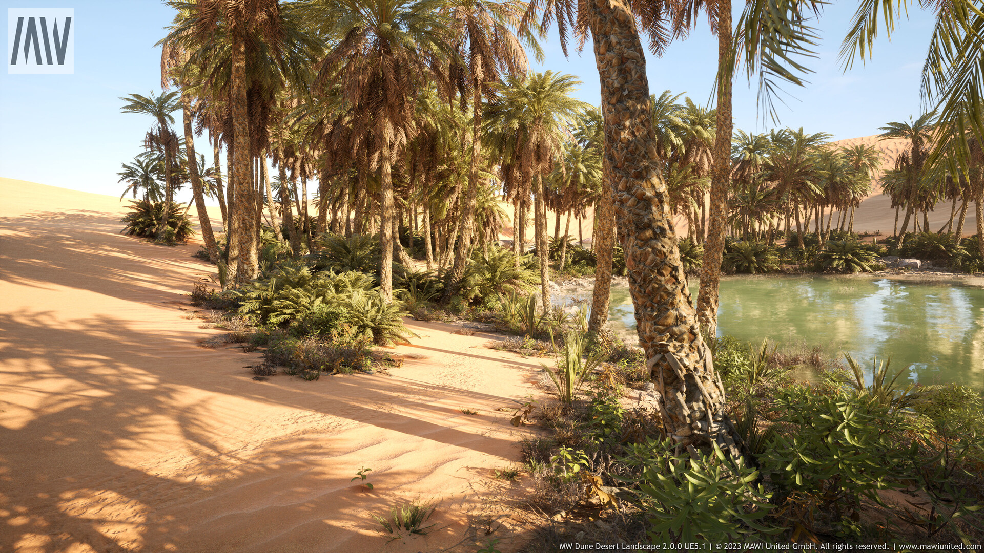 MAWI United - UE5.1 Dune Desert Landscape Nanite