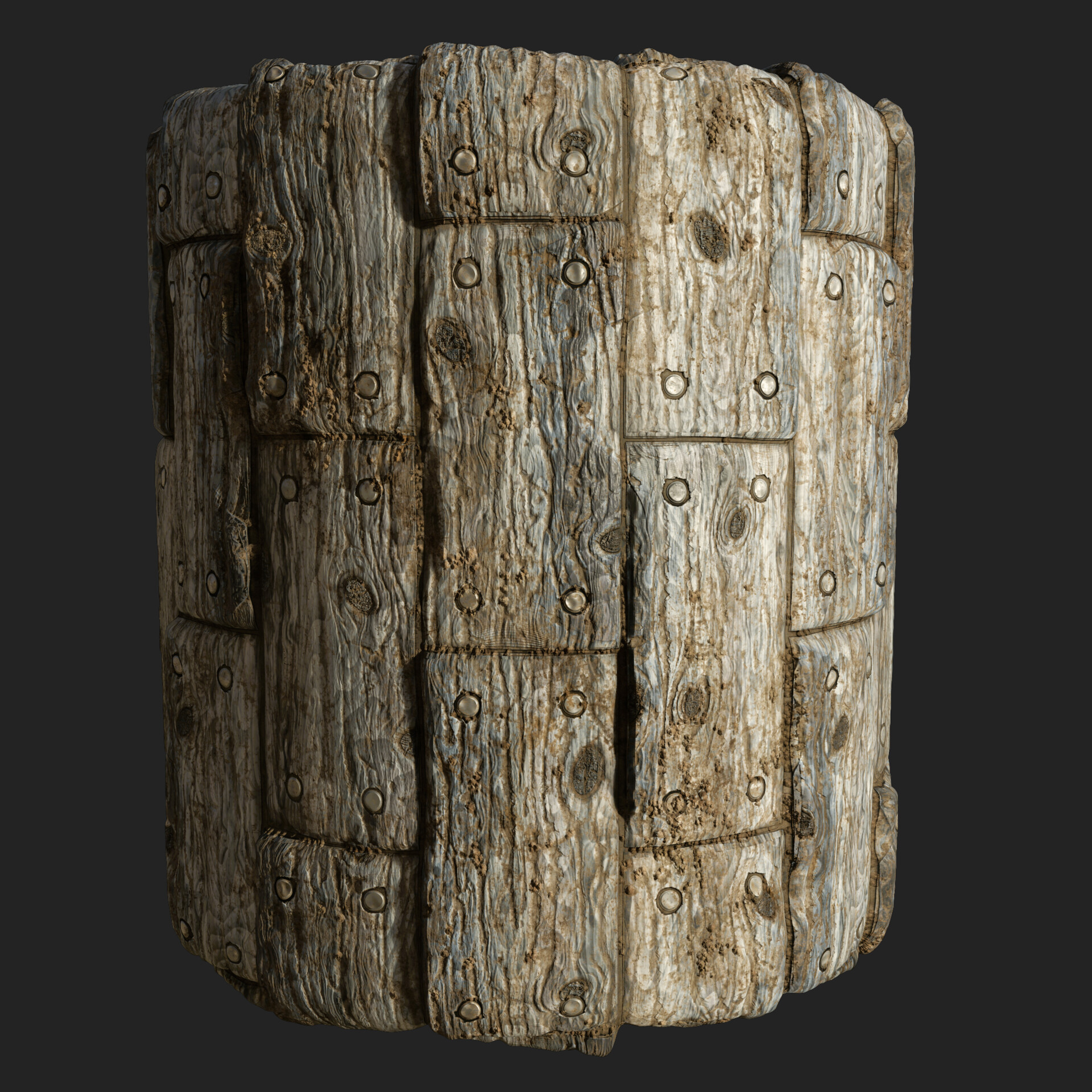ArtStation - Worn Wooden Planks Material