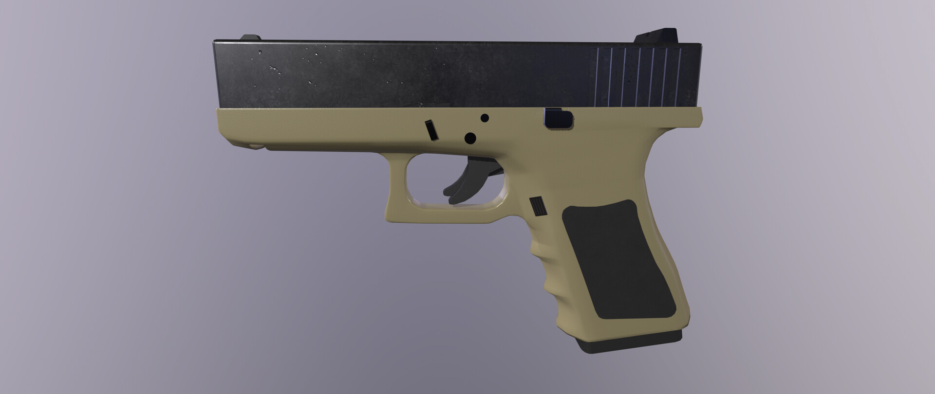ArtStation - 3D Model Of A Glock 19