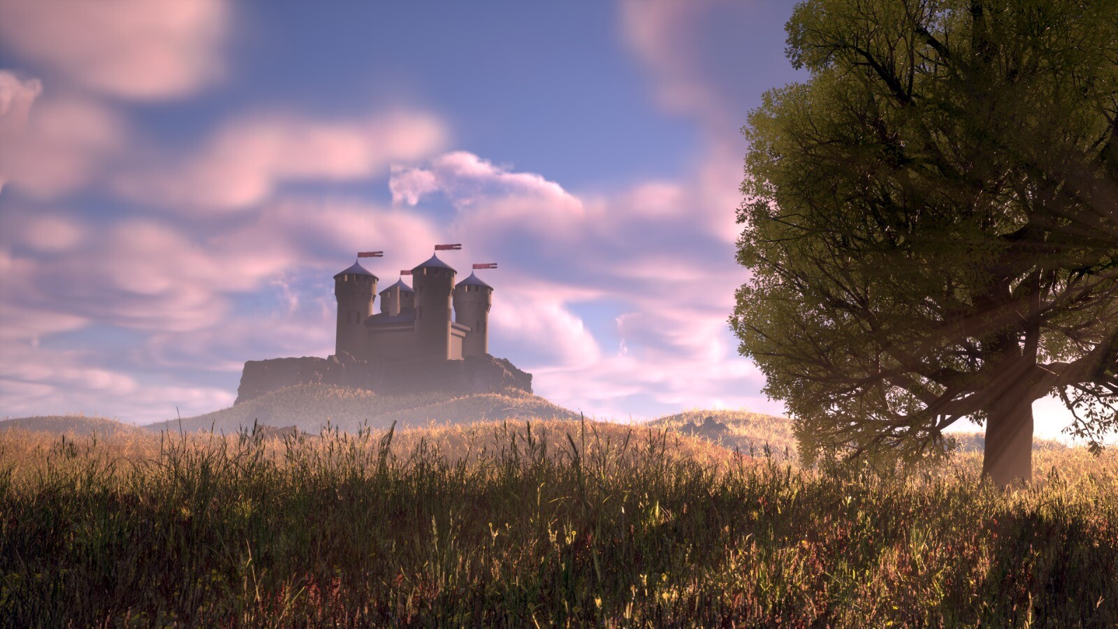ArtStation - Castle in peaceful land