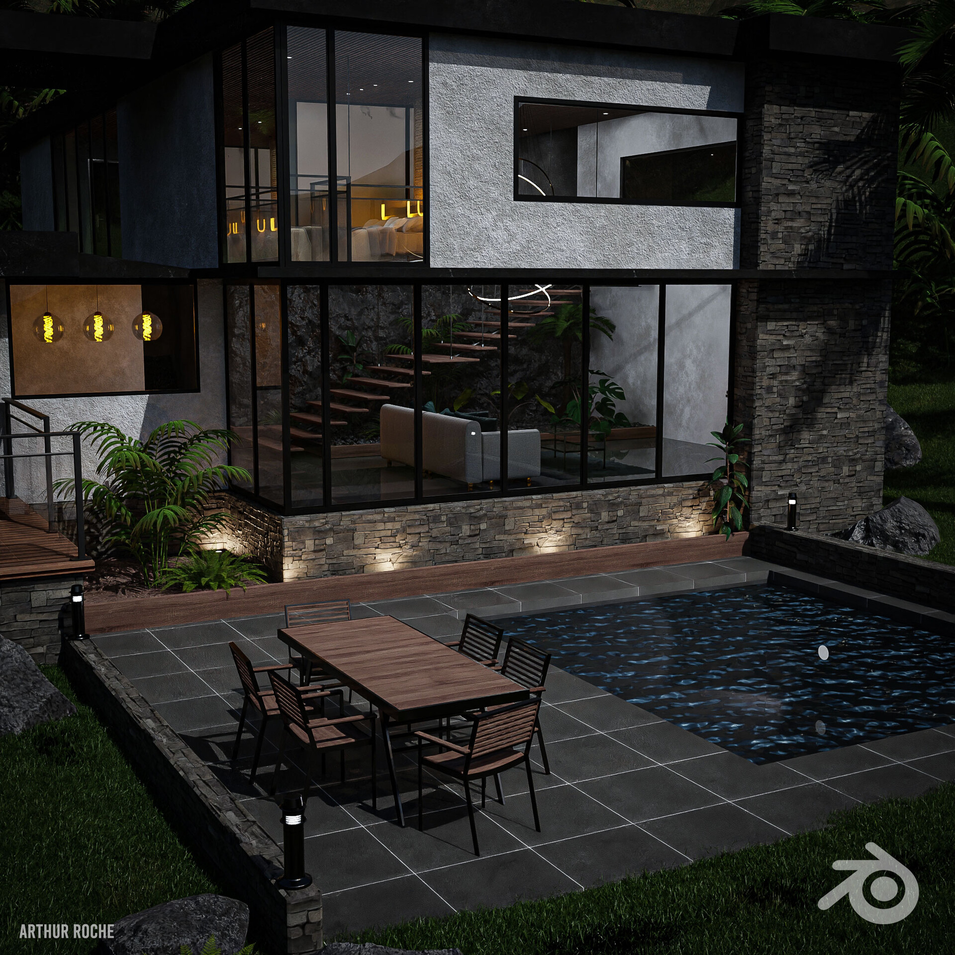 ArtStation - Level Art | Luxury House