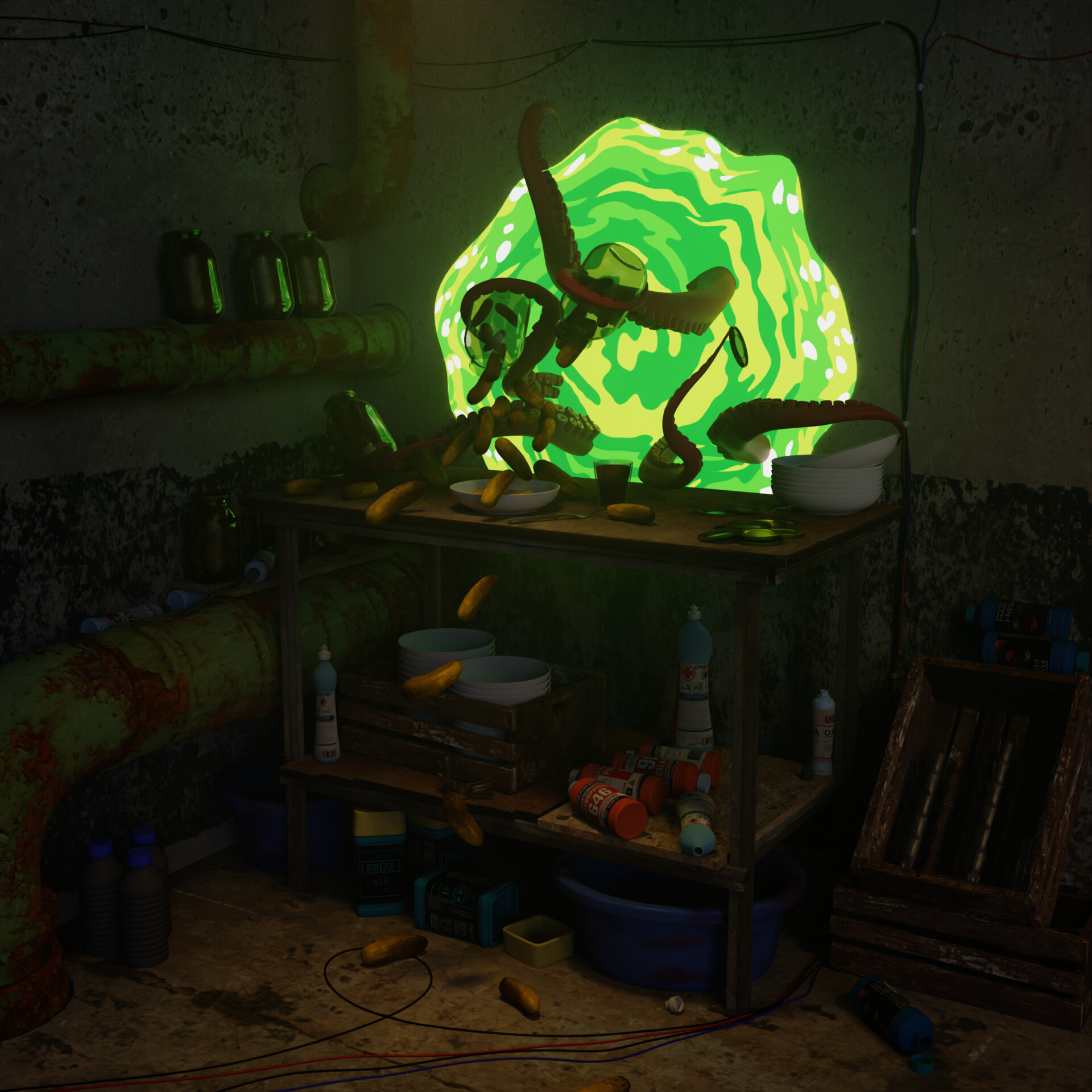 ArtStation - Basement portal