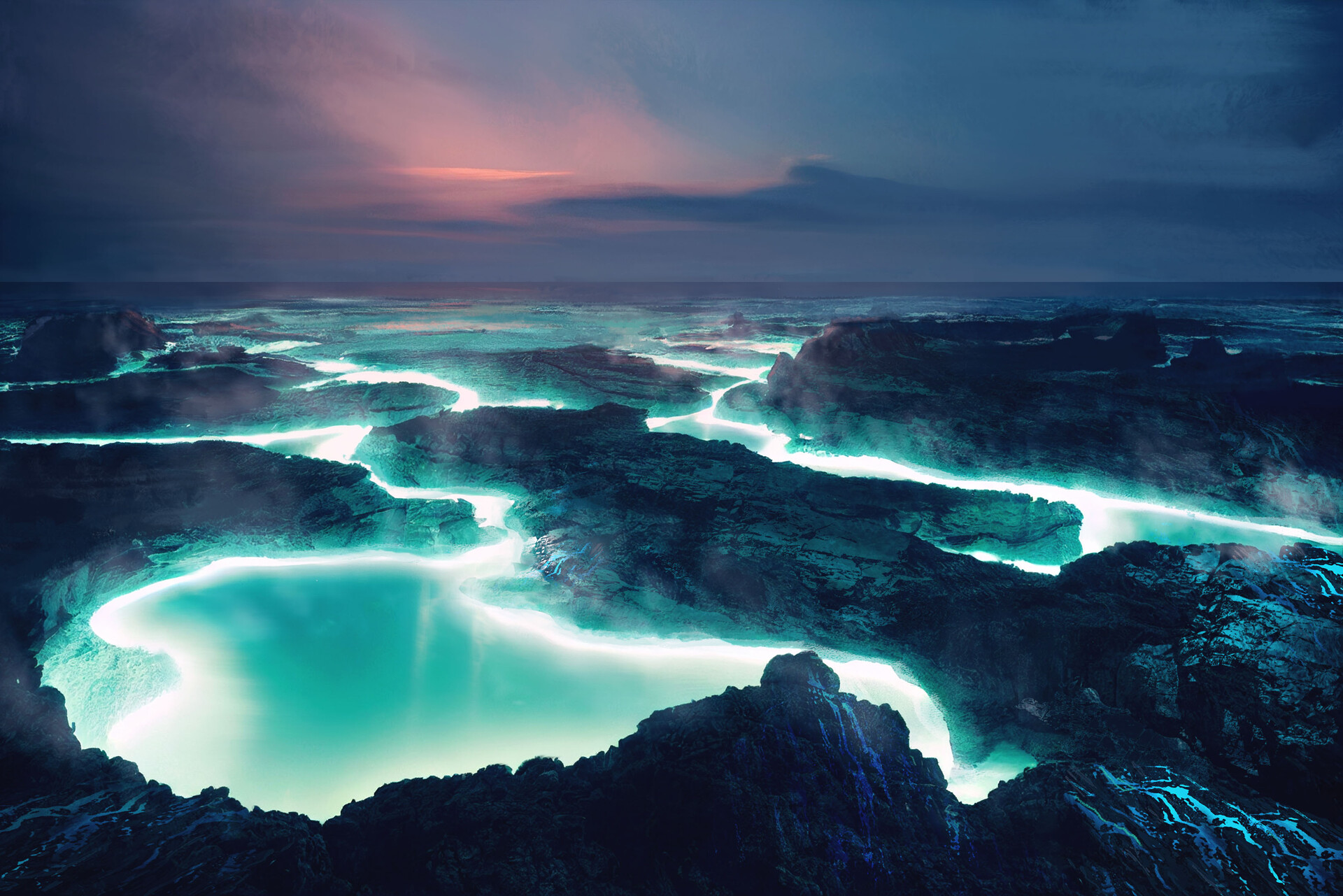 ArtStation - Bioluminescent Coast