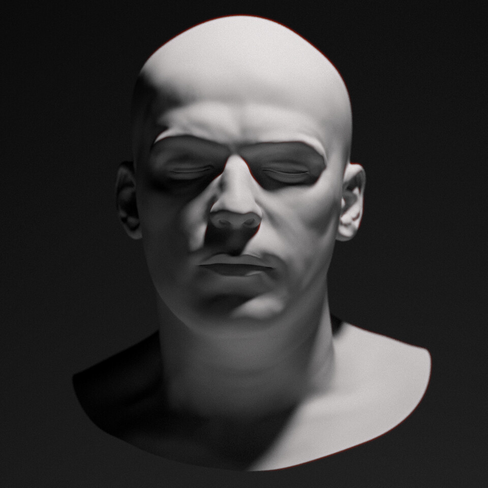 ArtStation - M, face anatomy practice