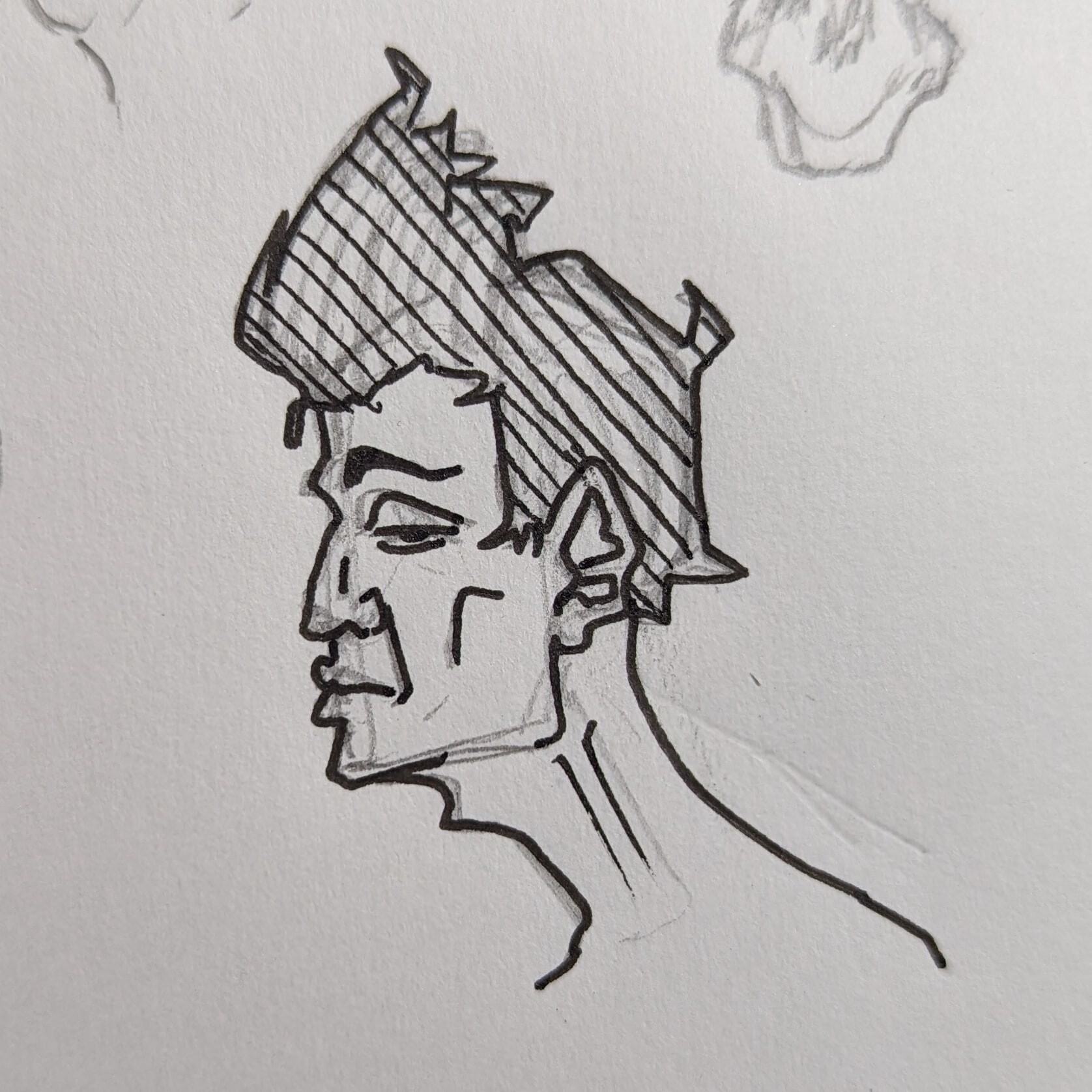 ArtStation - Side profile angular features