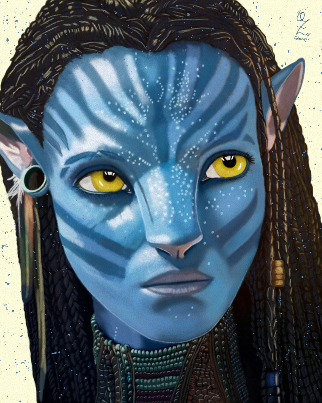ArtStation - Avatar Portrait drawing by Oz Galeano