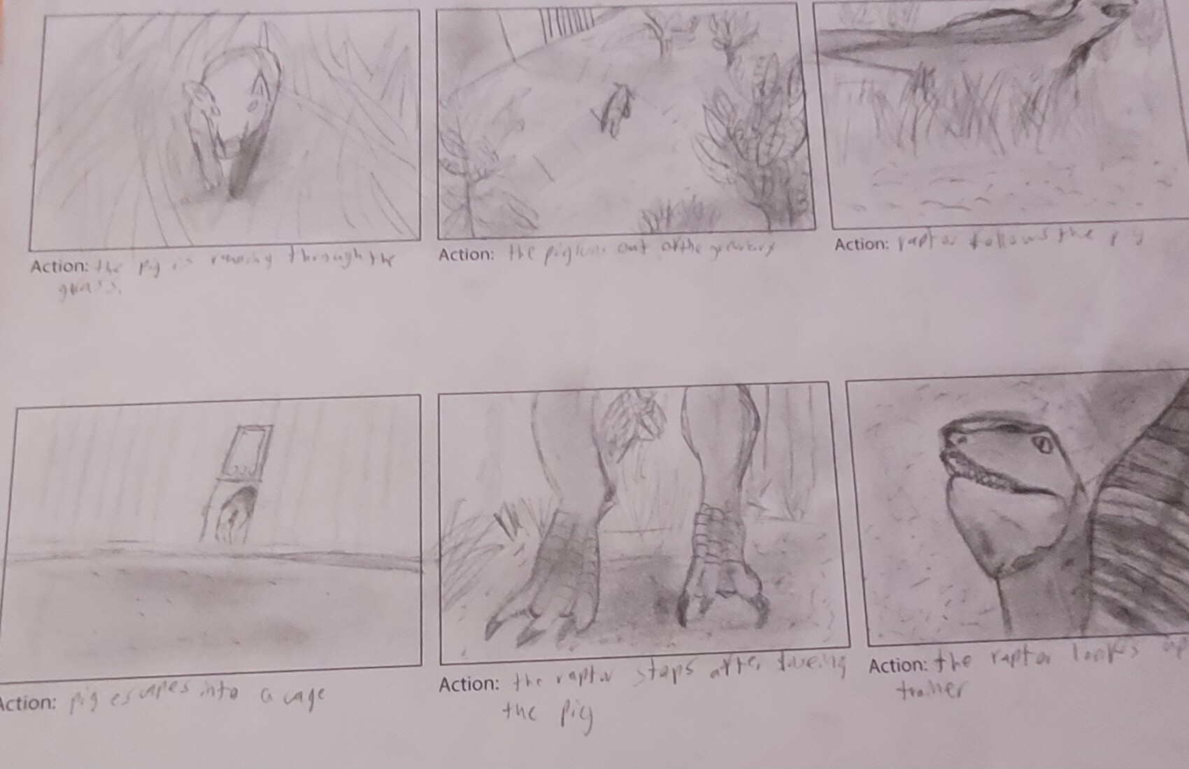 ArtStation - jurassic world storyboard