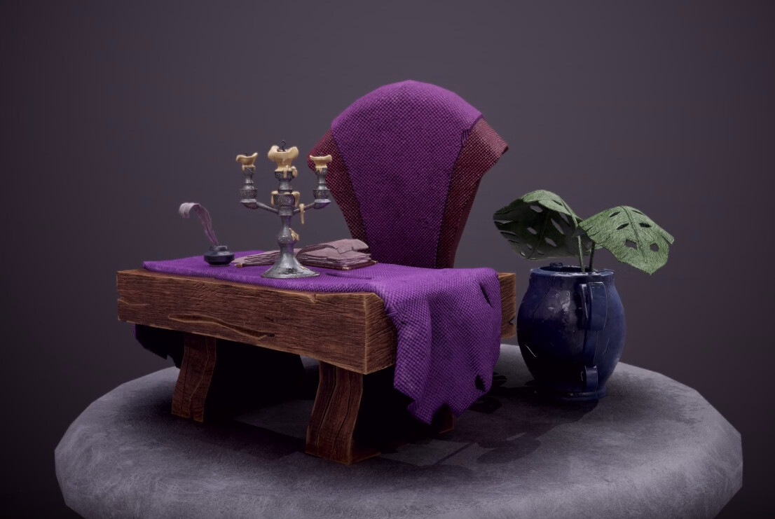 ArtStation - Fantasy-Styled Workspace