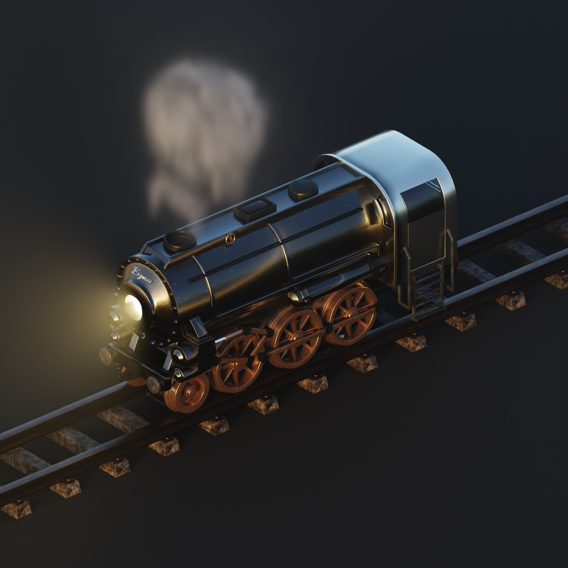 ArtStation - Steam Train