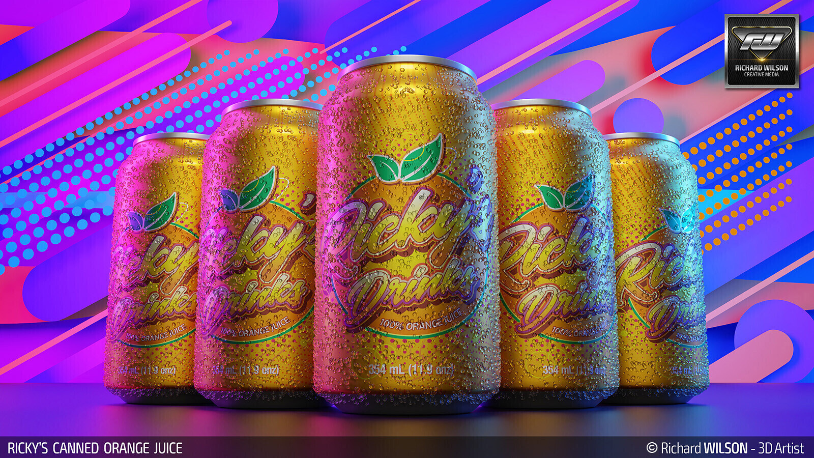 ArtStation - Ricky's Canned Orange Juice