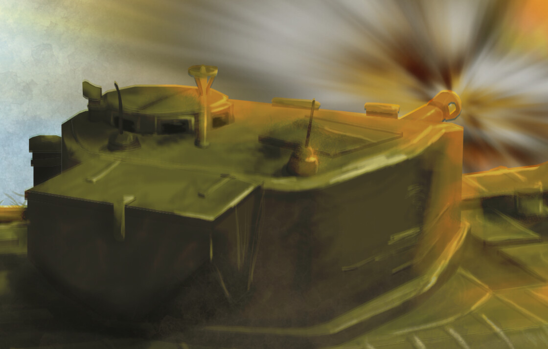 Tom Dorpmans - Churchill tank opens fire