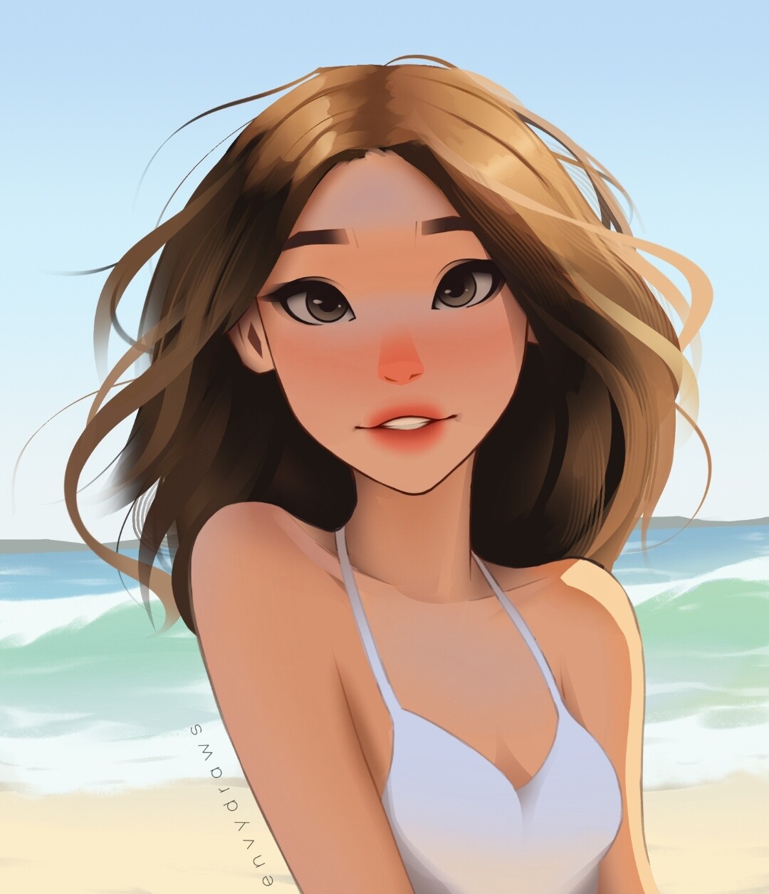ArtStation - Beach Potrait