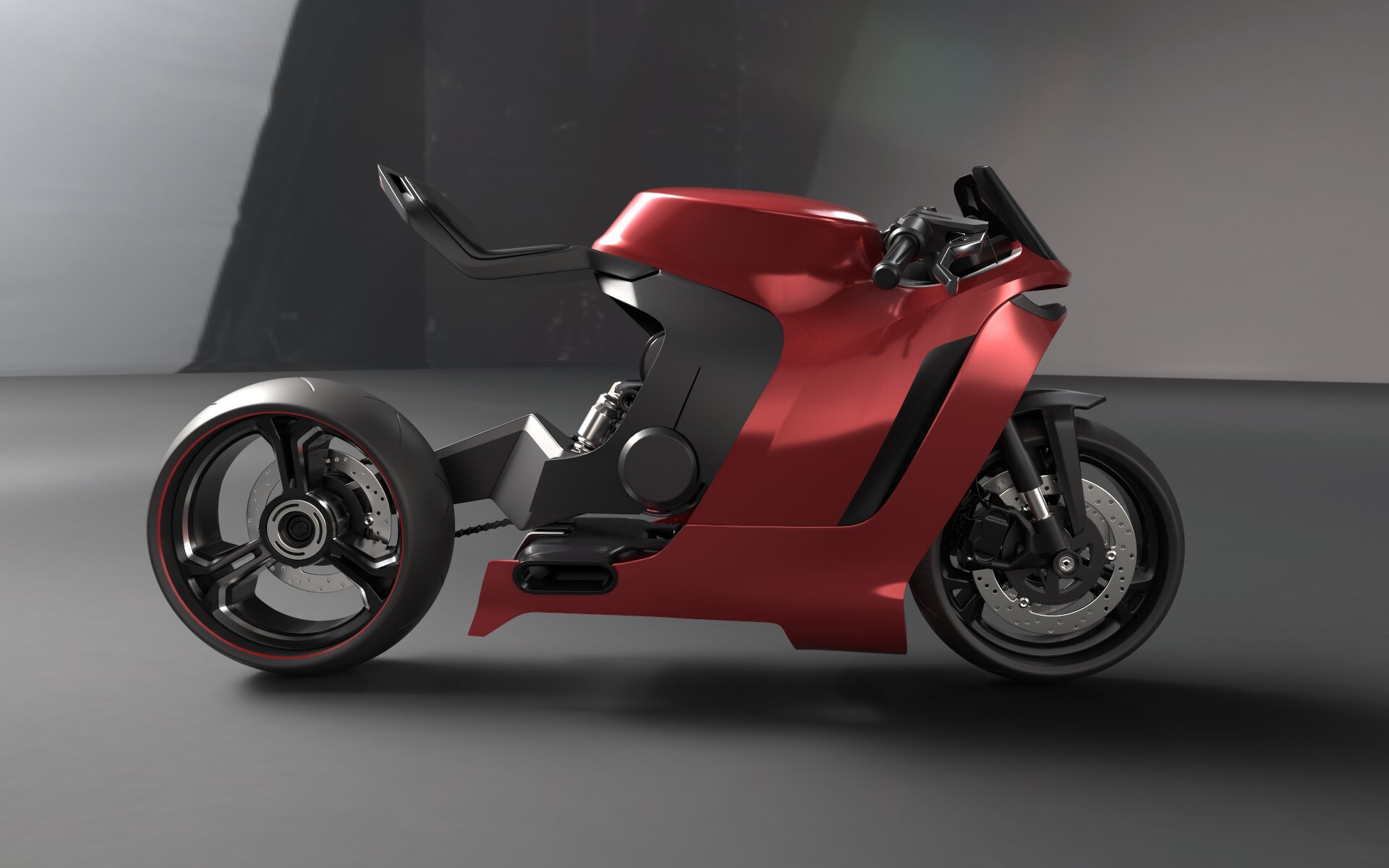 ArtStation - Bike and Helmet - 3D Model