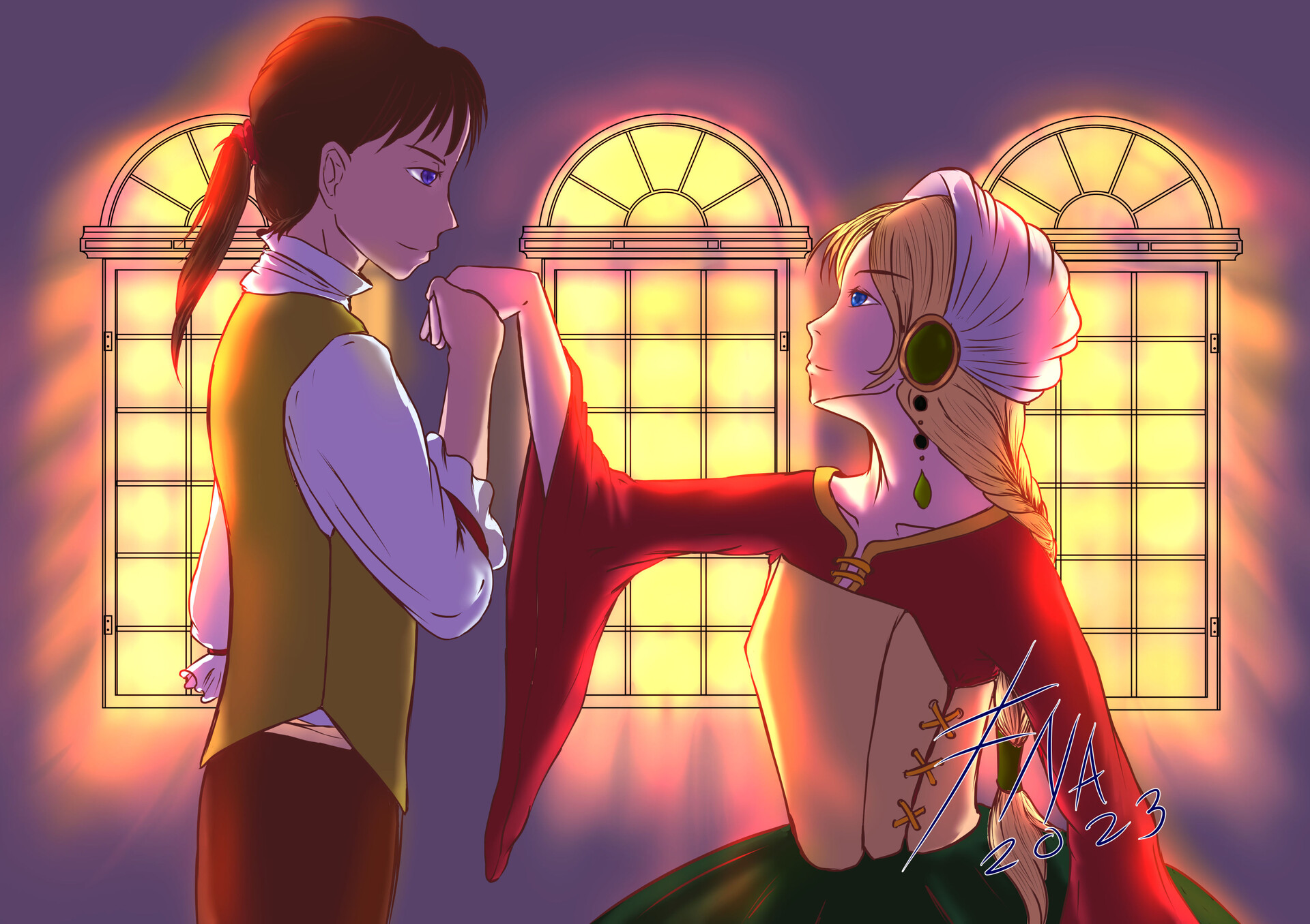 ArtStation - Colluding Mischief (light practice)