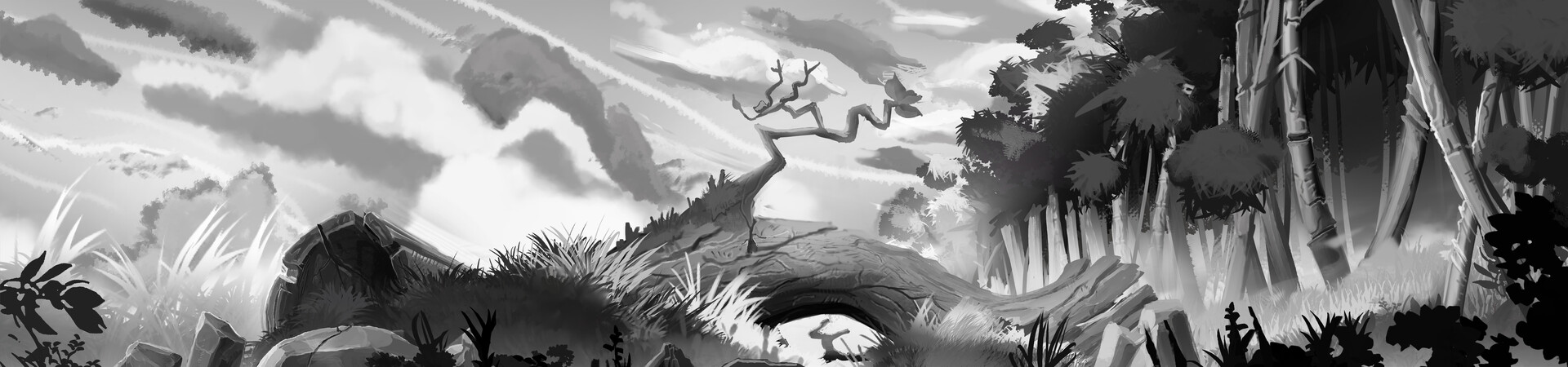 ArtStation - Grayscale BGs for Secret of the Hunter