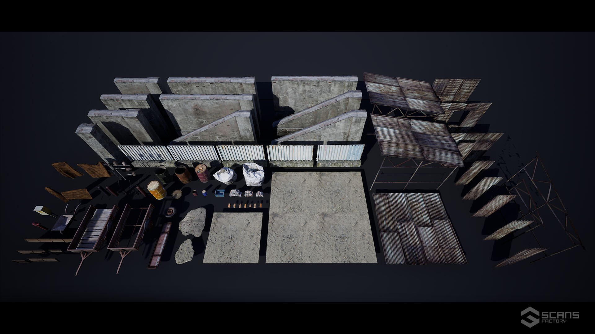 Scans Factory - Urban Props Vol. 2 with 40/80 assets