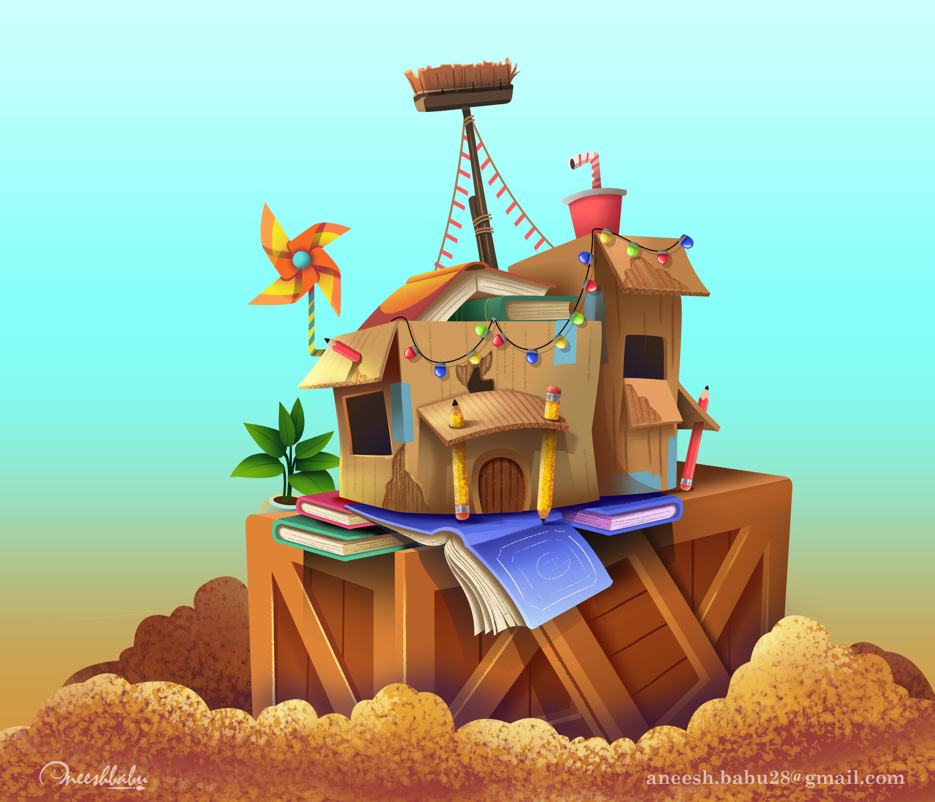 ArtStation - Cardboard House