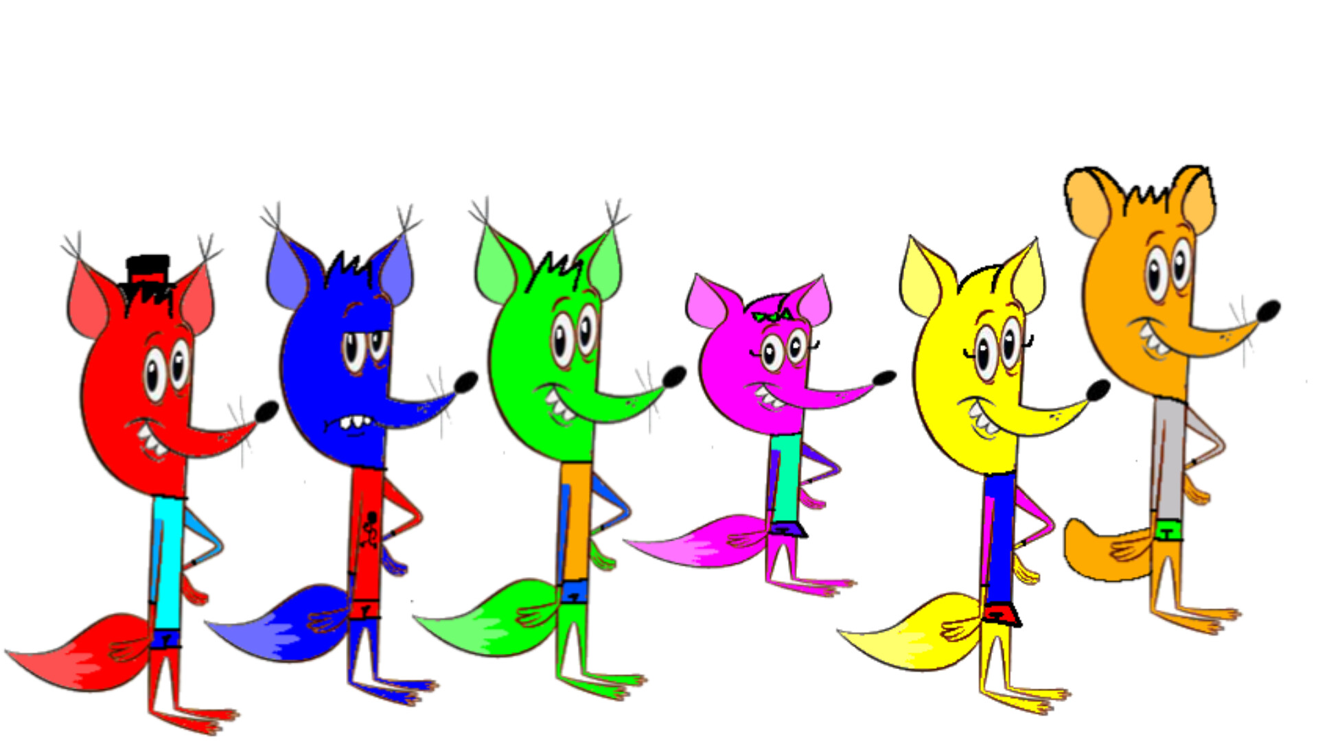 ArtStation - Jake the Fox and Friends in Zip-Zip Style