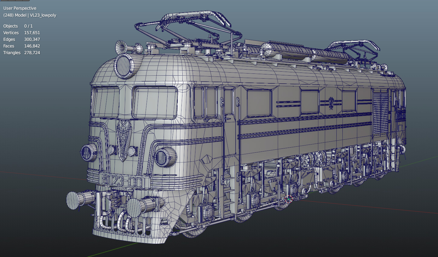 David Adamson - 3d train VR asset made in 2022 year