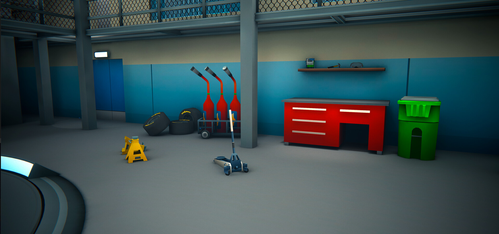 Daniil Demidov - Stylized Garage Scene - LVL Art & Design