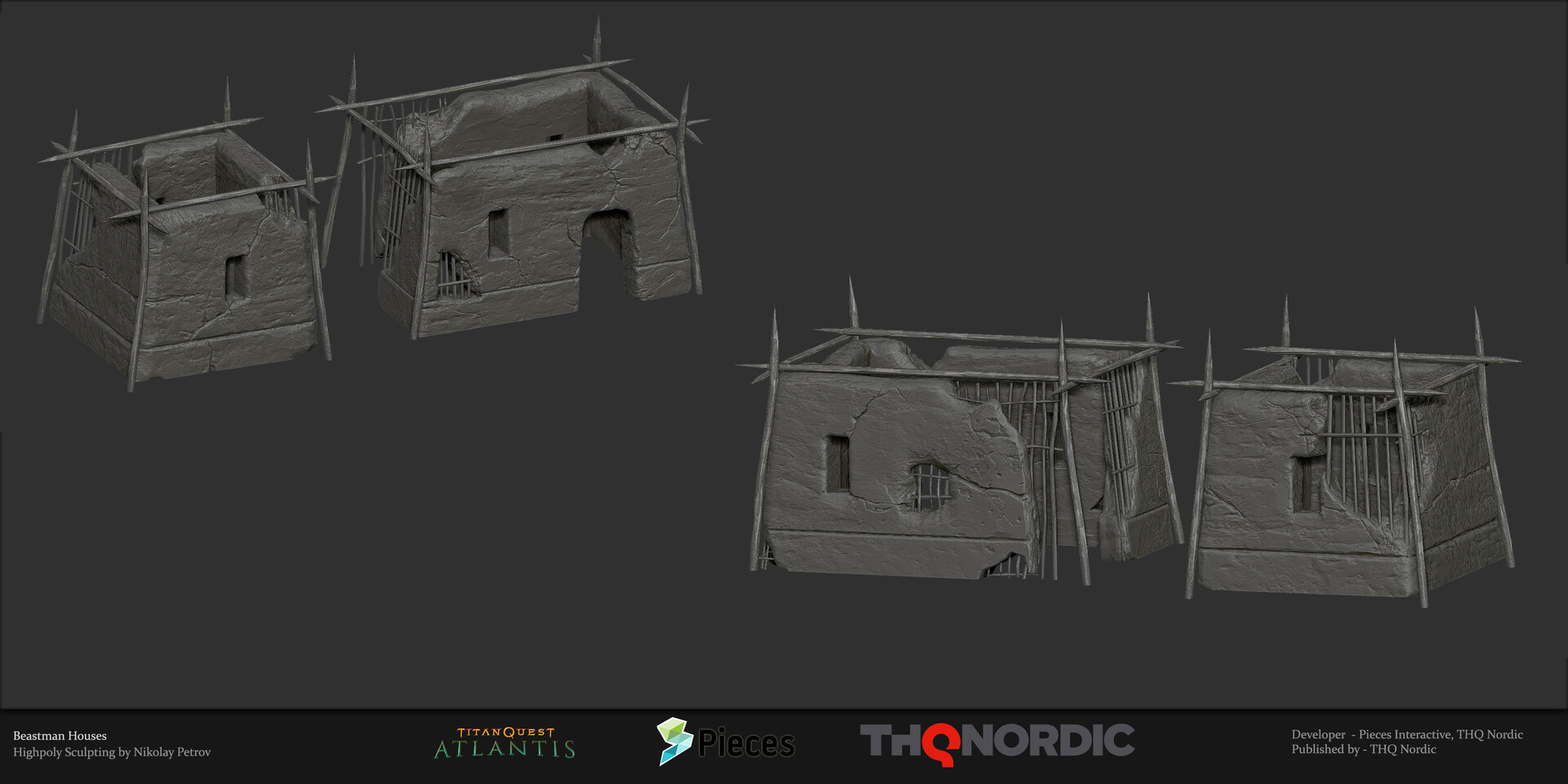 ArtStation - Beastman houses