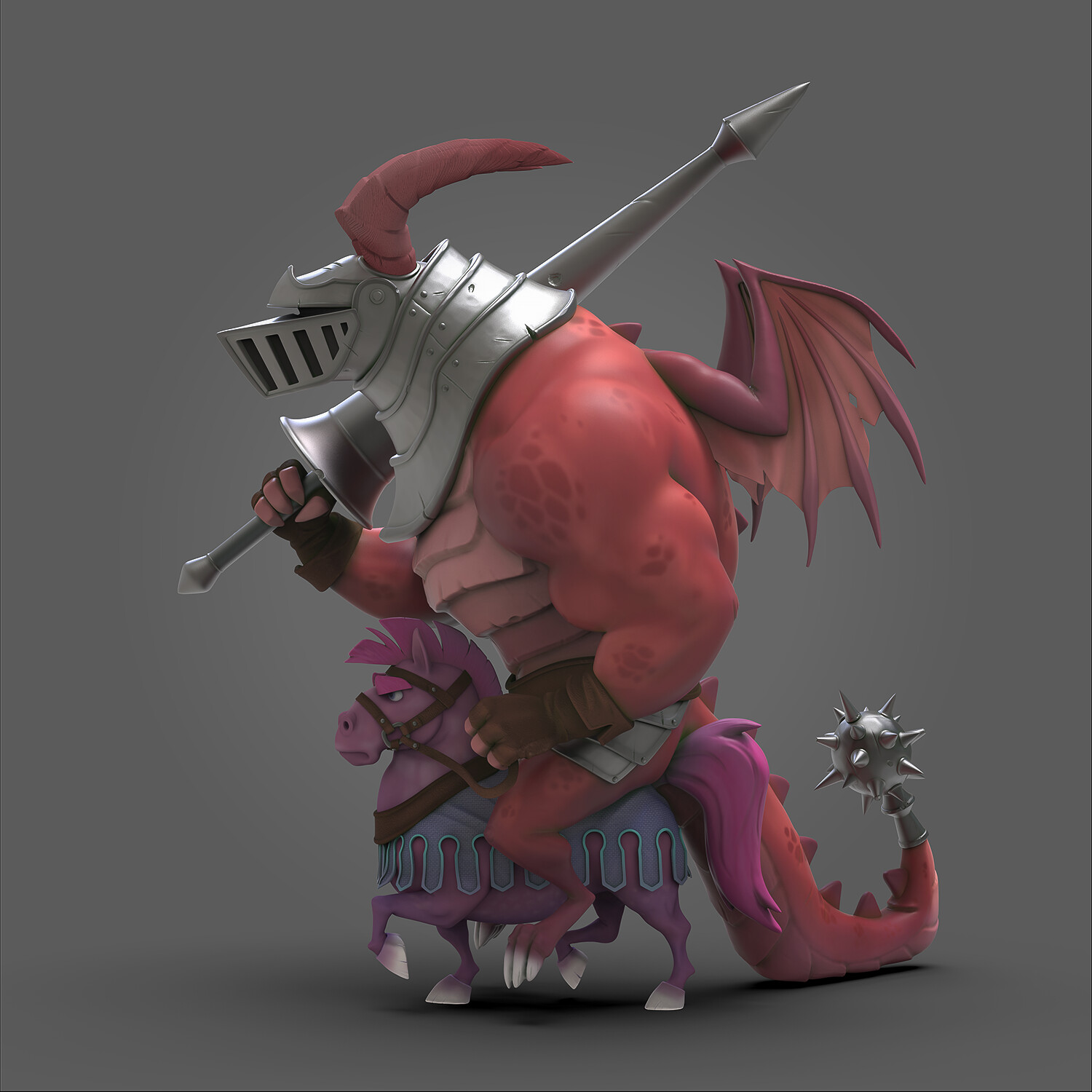 ArtStation - Cartoon_dragon