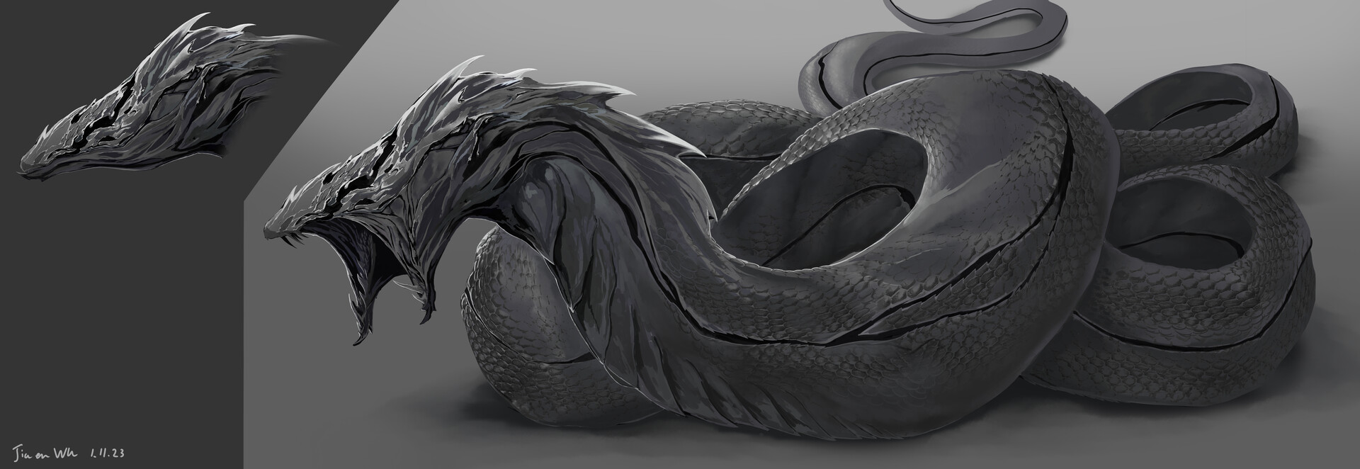 ArtStation - snake devil