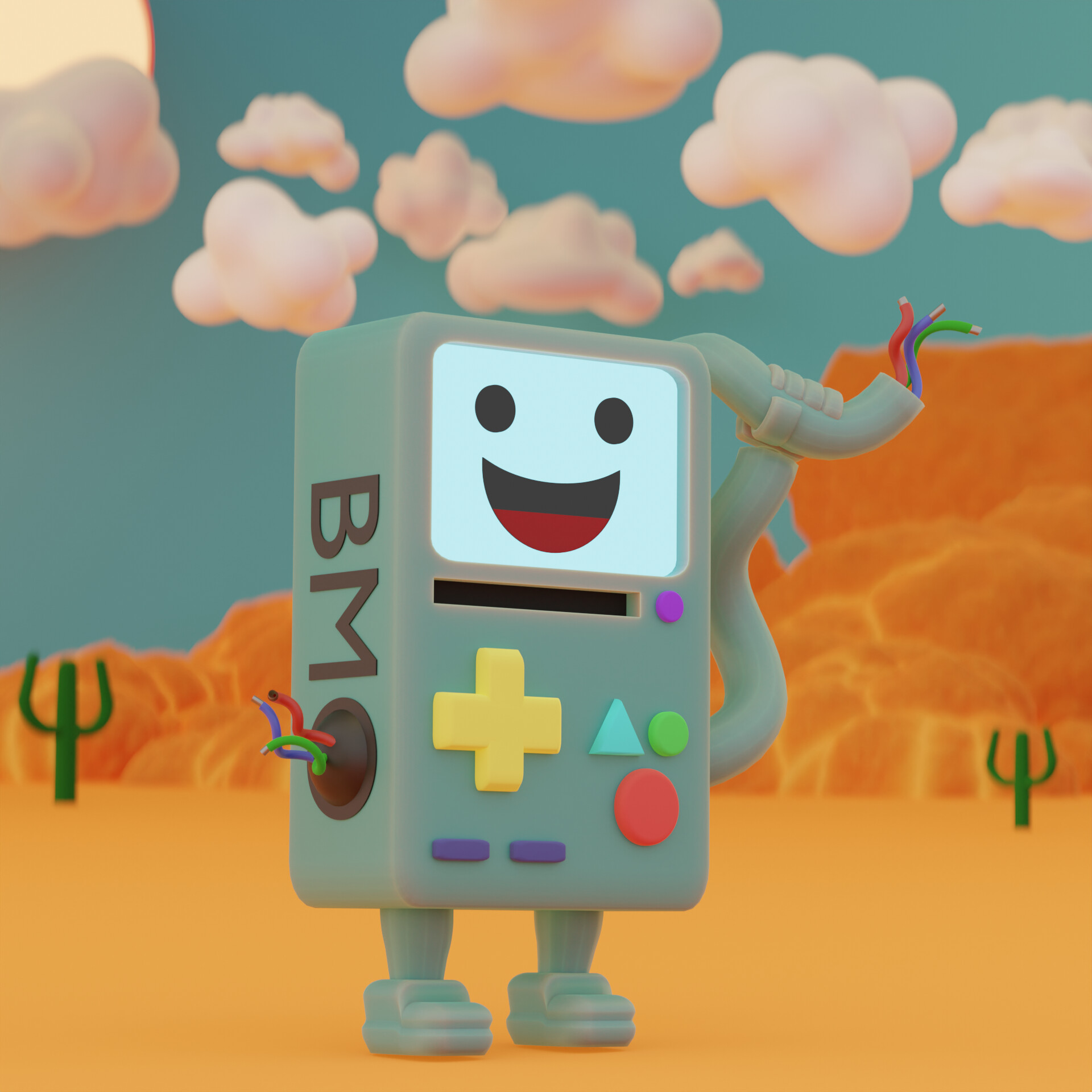 ArtStation - Adventure Time BMO artwork