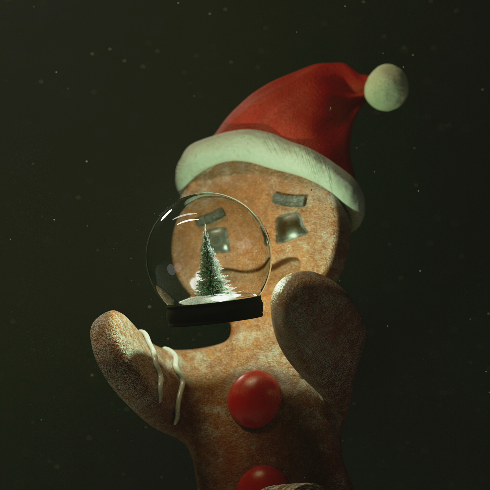 Artstation Christmas Gingerbread Man