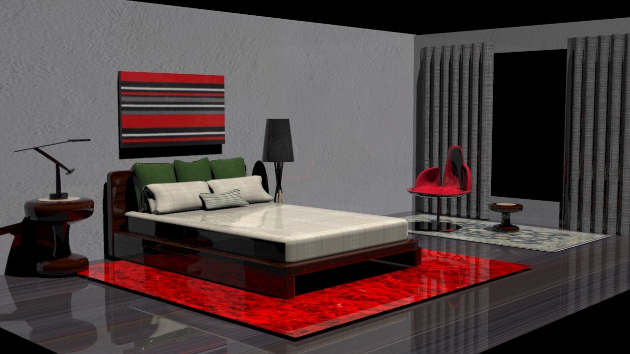 ArtStation - 3D room - school project