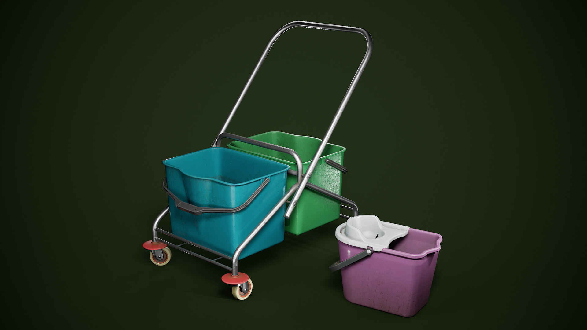 ArtStation - Janitor mop buckets