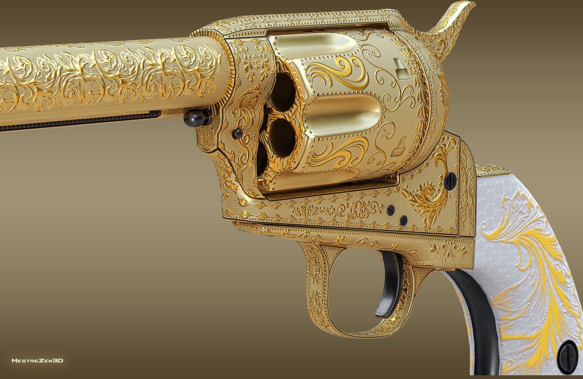 MestreZen3D - Gold Peacemaker